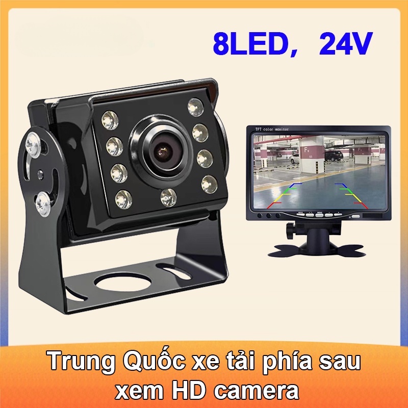 8LED 12-24V Back View đảo ngược HD Camera cho xe tải xe buýt Trung Quốc ...