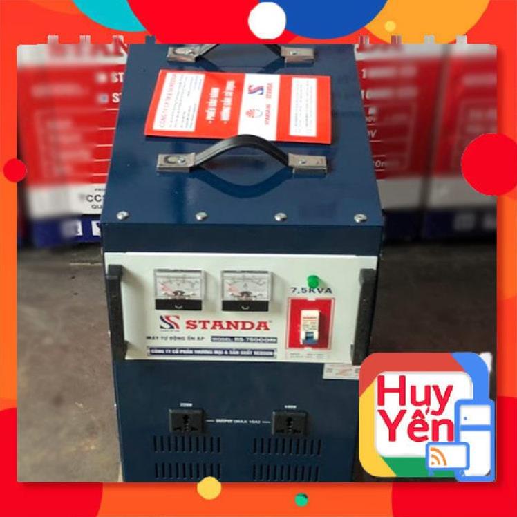 Ổn áp standa 7,5kva dải 50v chính hãng Model: RS-7500DRI dây đồng 100% chạy êm đủ công suất, tổn ...