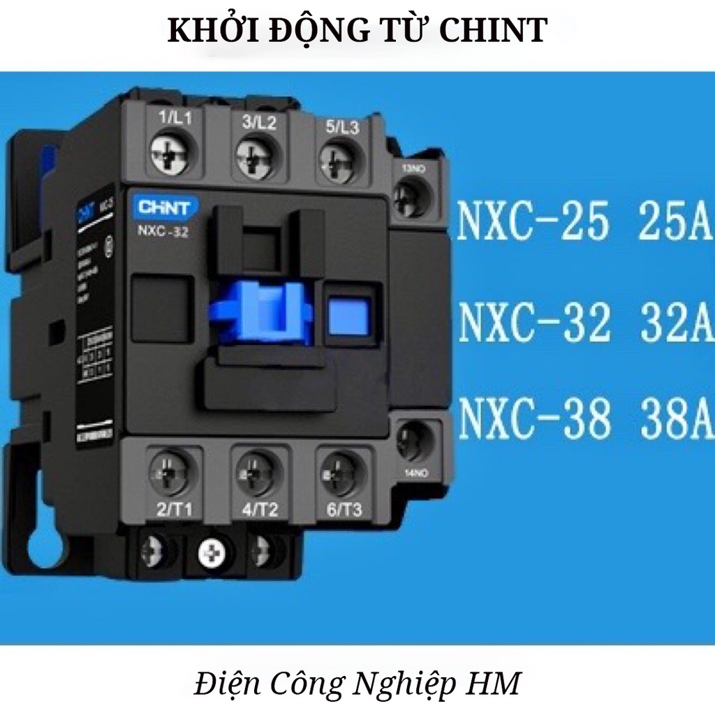 Contactor Khởi động từ 3 Pha CHINT 25A/32A/38A - Chính Hãng, CHINT 3P NXC-25/NXC-32/NXC-38 ...