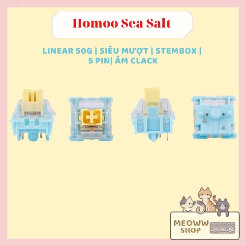 Homoo seasalt switch siêu mượt, giá rẻ cho bàn phím cơ | Shopee Việt Nam