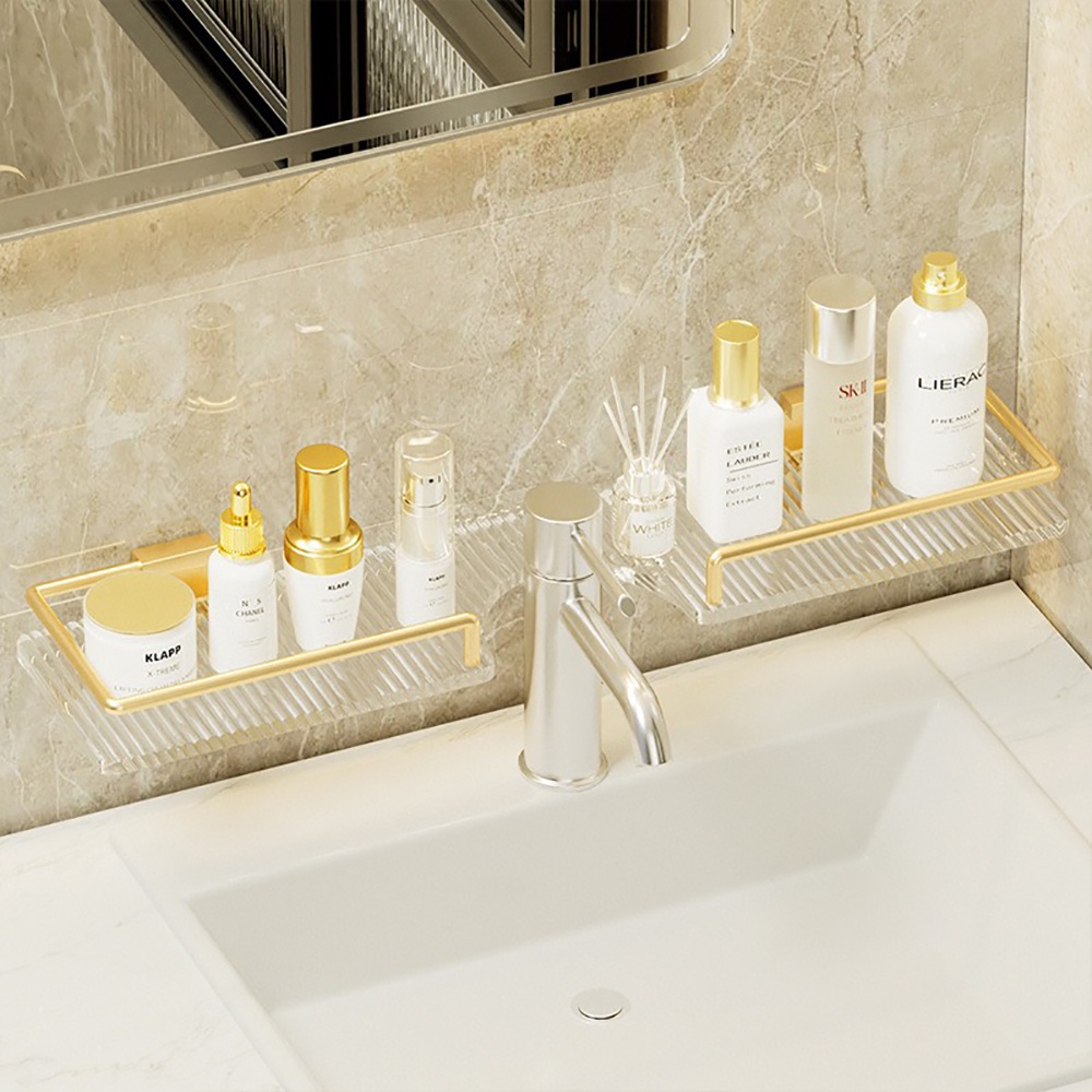 Kệ để chậu rửa mặt phòng tắm bồn rửa bát YAKELI dán tường Acrylic không ...