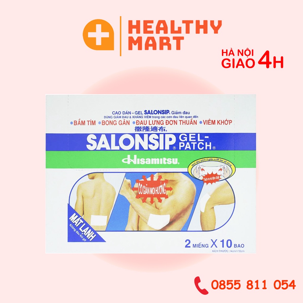 ️️️Hộp Salonsip dán lạnh Hisamistu SLS giảm dau ngoài da | Shopee Việt Nam