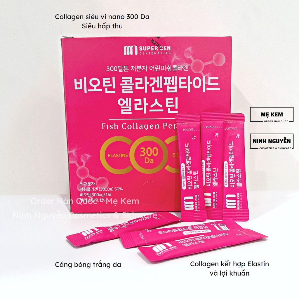[Tách lẻ không hộp]Collagen siêu vi nano Fish Collagen Peptide Elastin ...
