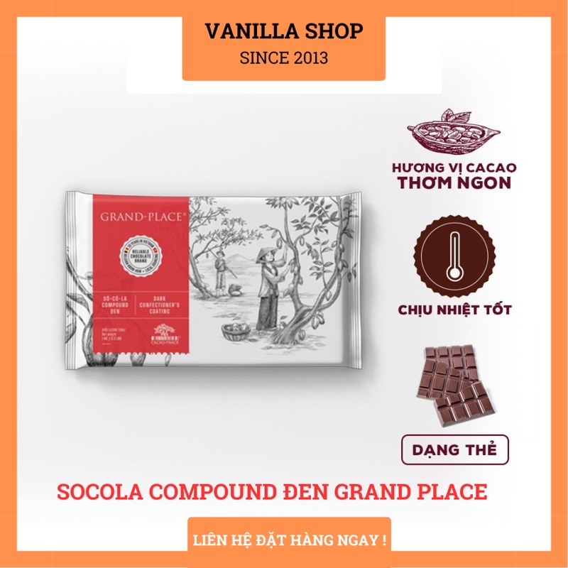 Grand Place Socola Compound 1kg( đen hoặc trắng) | Shopee Việt Nam