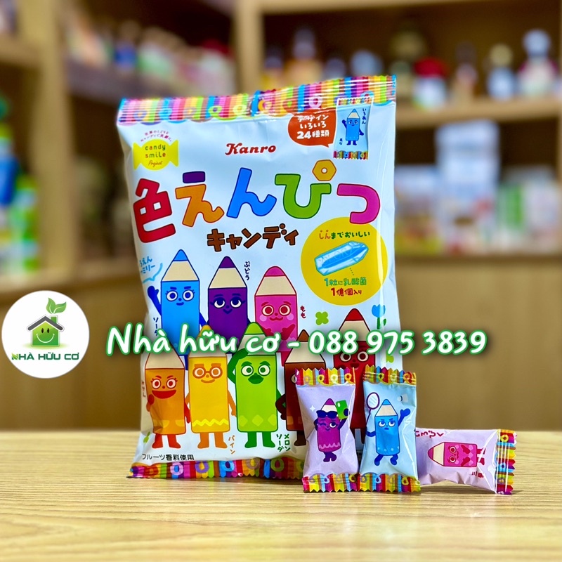 SIÊU NGON - Kẹo bút chì TRÁI CÂY TƯƠI Kanro NHẬT - Gói 80g - Nhà hữu cơ - Date: 9/2023 | Shopee ...