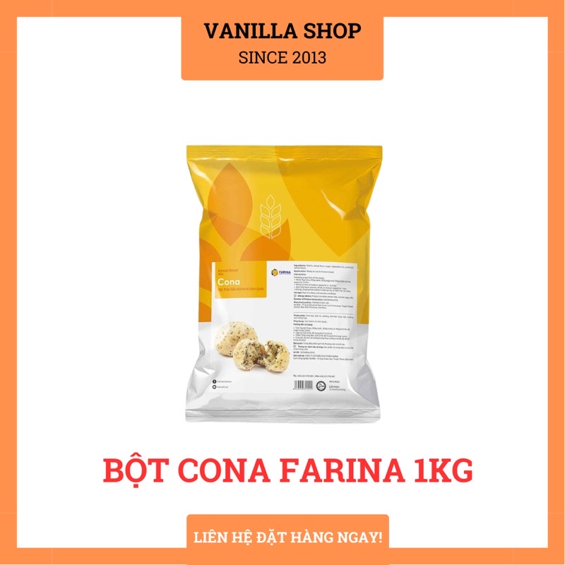 Bột bánh mì Hàn Quốc cona Farina 1kg | Shopee Việt Nam