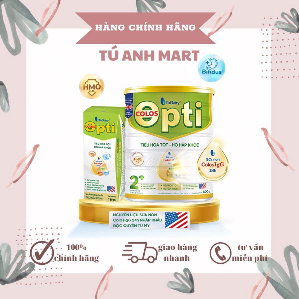 Sữa bột cho bé Colos Opti, tiêu hóa tốt, hấp thu khỏe, 0-12 tháng, từ 1 ...