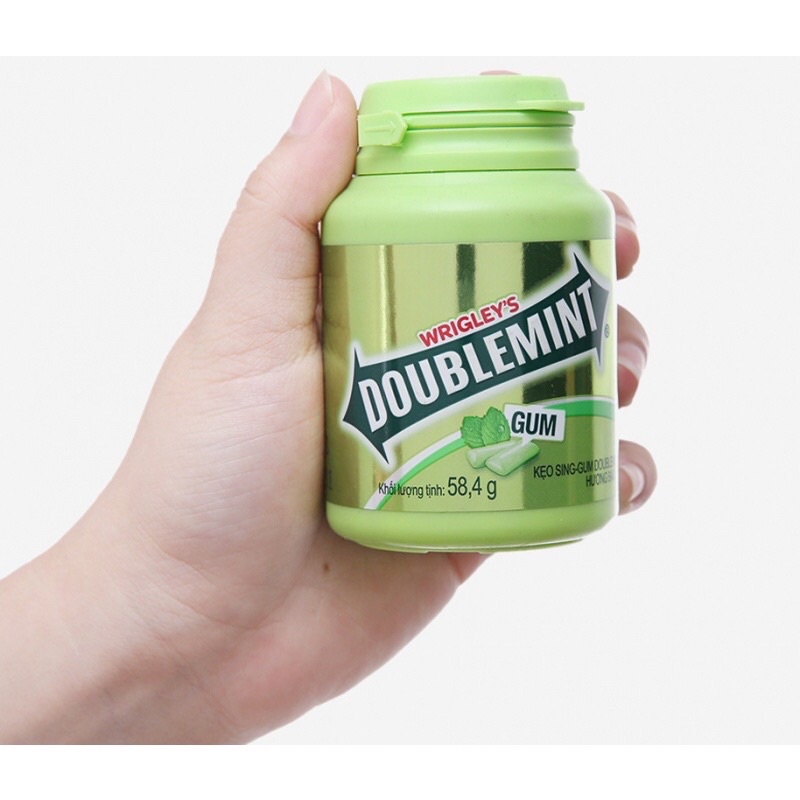 Kẹo cao su singum Doublemint/ Cool Air/cool air Xanh Vàng Lọ 58,4g ...