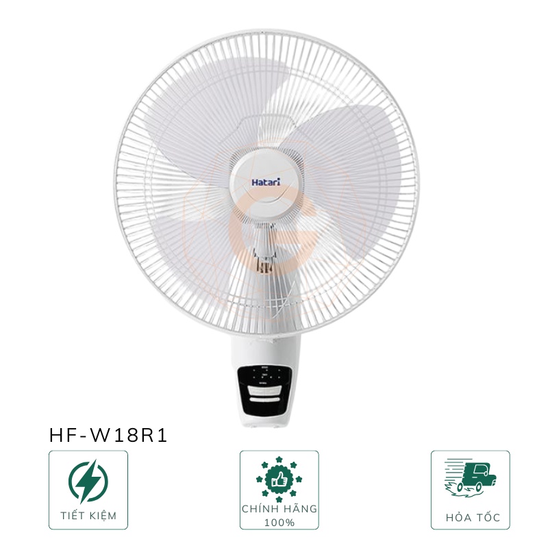 Quạt treo tường Hatari HF-W18R1 có điều khiển từ xa | Shopee Việt Nam