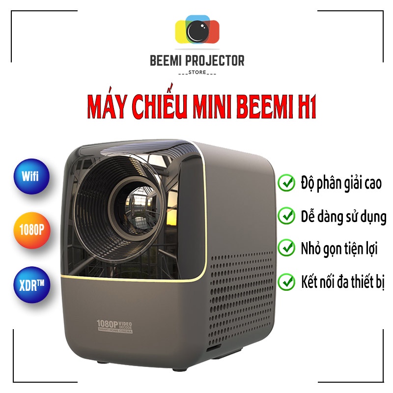 Máy Chiếu Mini Full HD Beemi H1 2023 Máy Chiếu Phim Gia Đình Kết Nối ...