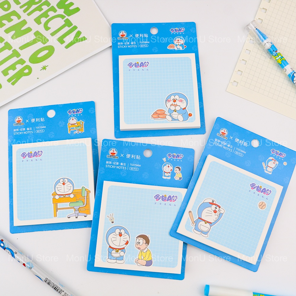 Giấy note DORAEMON DOREMON xấp 60 tờ dễ thương cute MON0377 TooYoo ...