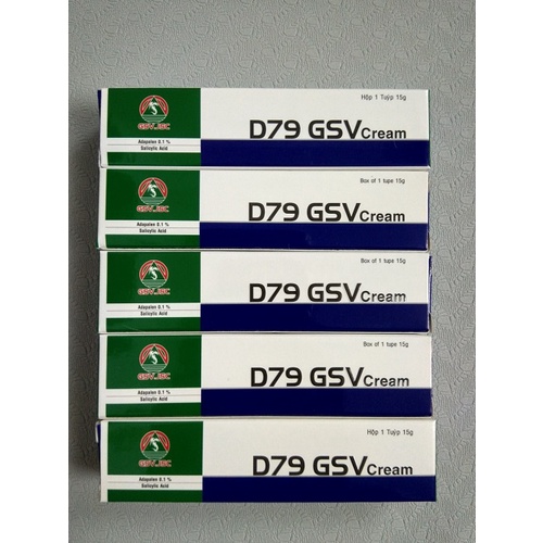 D79 GSV kem bôi giảm mụn trứng cá, mụn lưng, dày sừng nang lông - tuyp ...