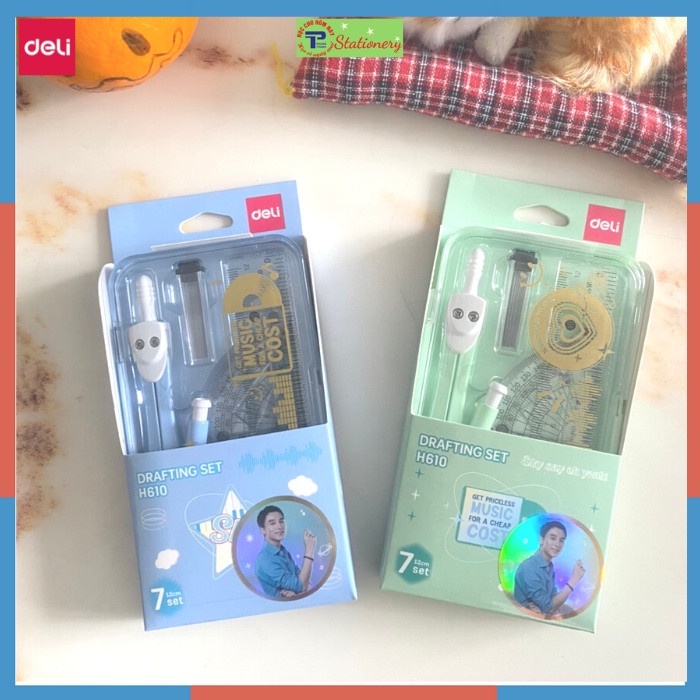 [Sơn Tùng M-TP Collection] Compa bộ Deli H610 chì bấm - Tặng 1 bút chì ...