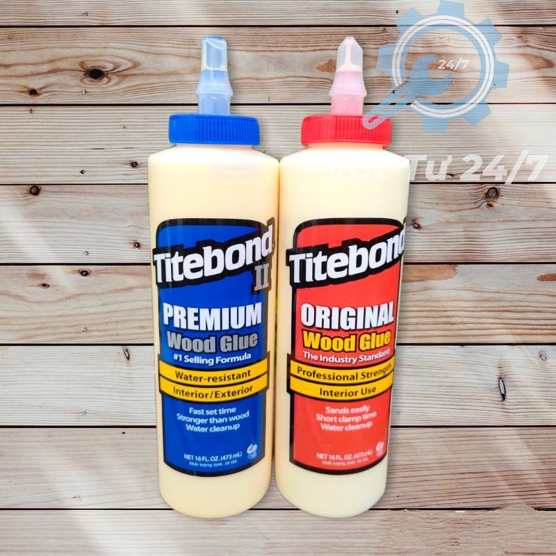 Keo dán gỗ, keo Titebond II Premium Wood Glue 473ml | Shopee Việt Nam