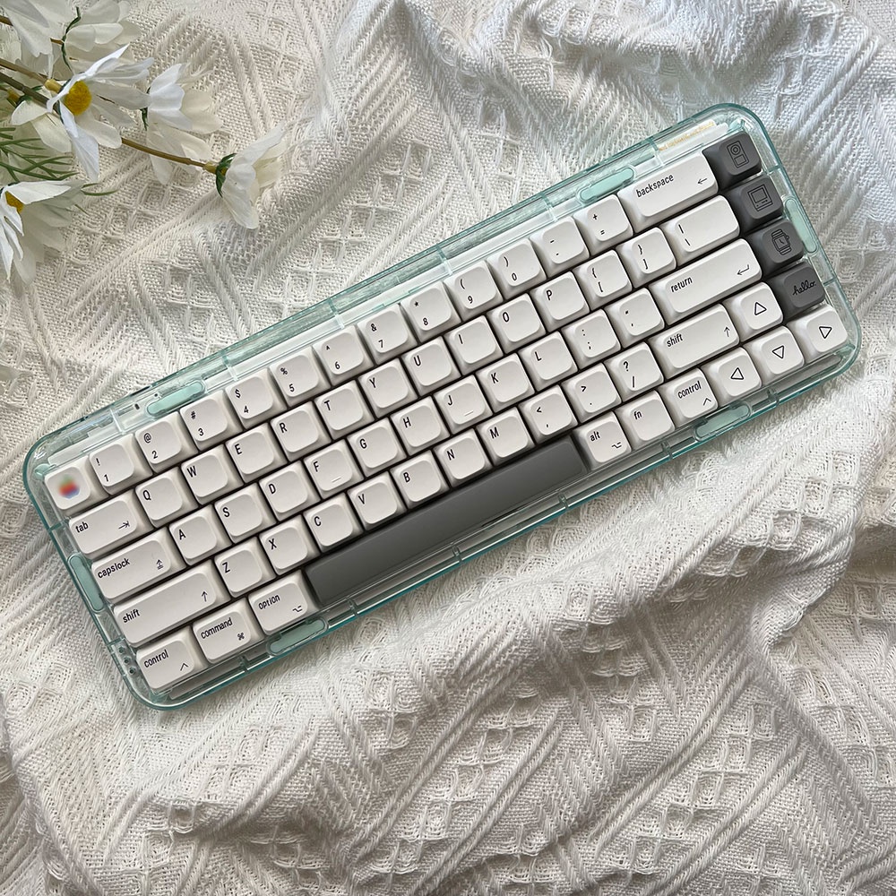 Minimalist white style keycaps XDA Profile PBT Keycaps For mac ISO ...