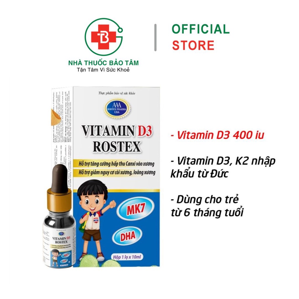 Vitamin D3 ROXTECH, Vitamin K2 MK7 tăng cường hấp thu canxi, chắc khỏe ...