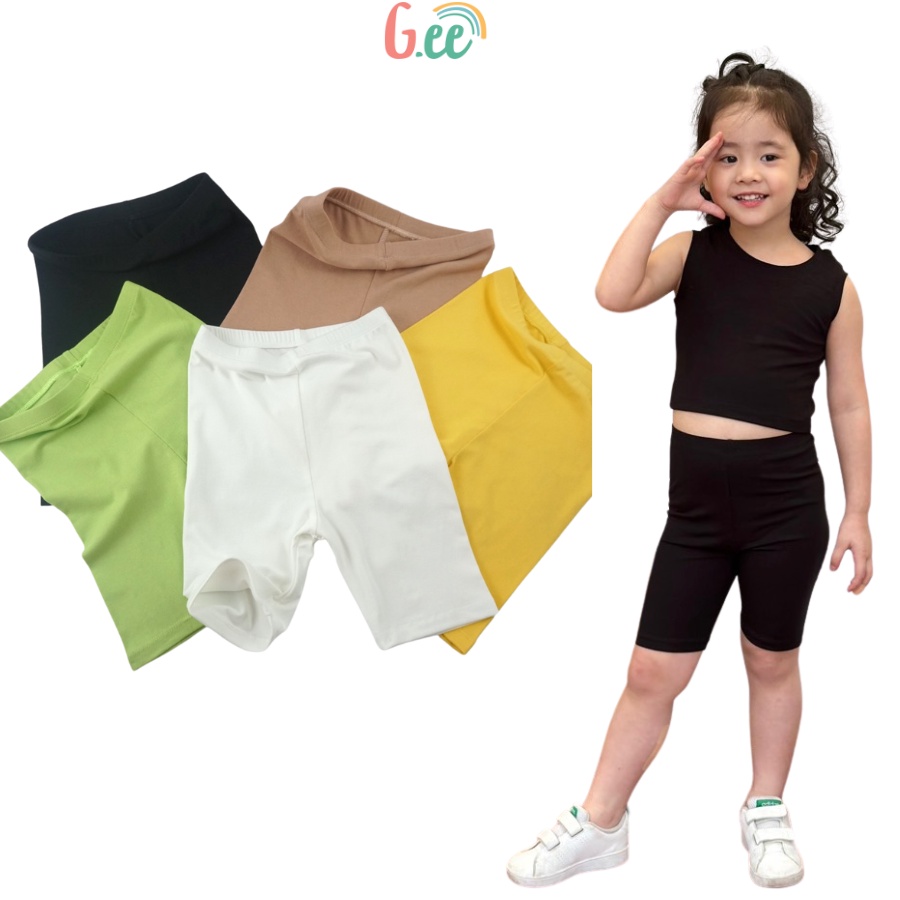 Quần legging đùi Modal bé gái vải gỗ sồi điều hoà, màu sắc cực xinh ...