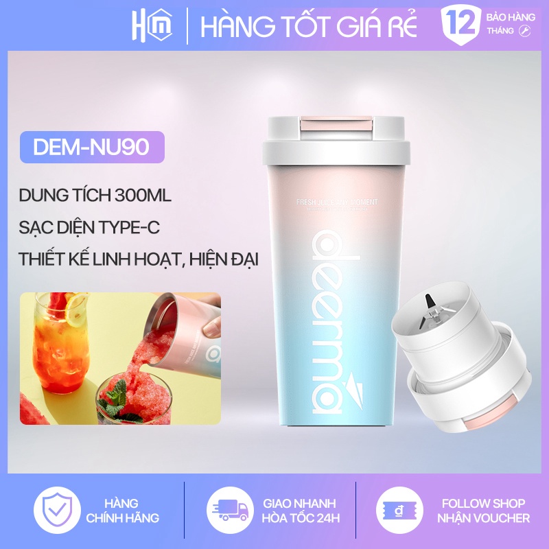 Máy xay sinh tố cầm tay Deerma NU90 - dung tích 300ml | Shopee Việt Nam