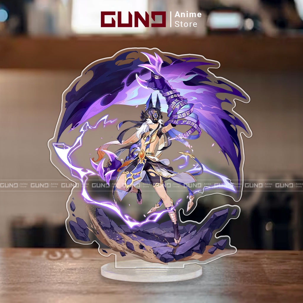 Mô hình Standee Genshin Impact nhân vật Cyno Mica Acrylic Anime 15cm ...