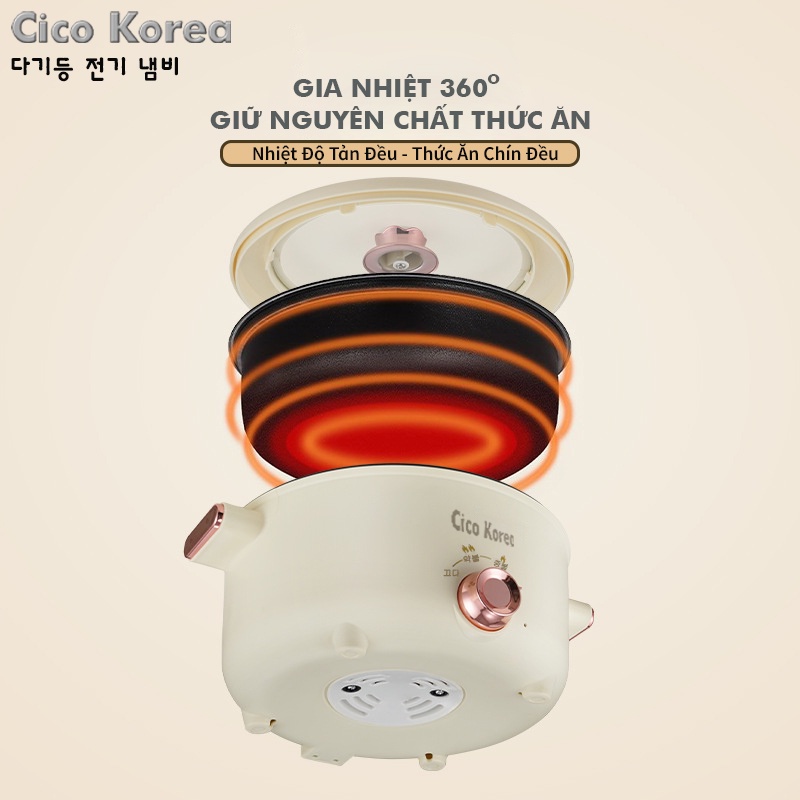 Nồi đa năng Cico Korea 3.5L + TẶNG khay hấp | Shopee Việt Nam