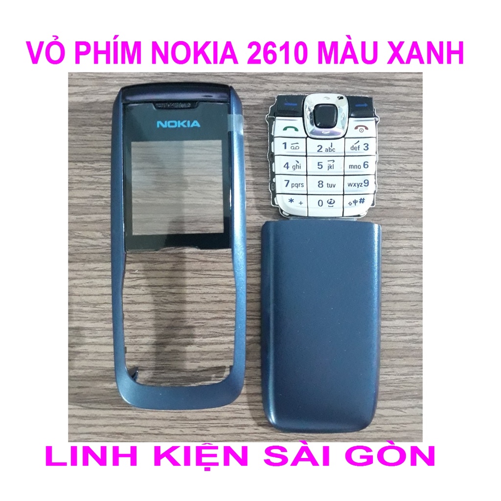 VỎ PHÍM NOKIA 2610 MÀU XANH | Shopee Việt Nam