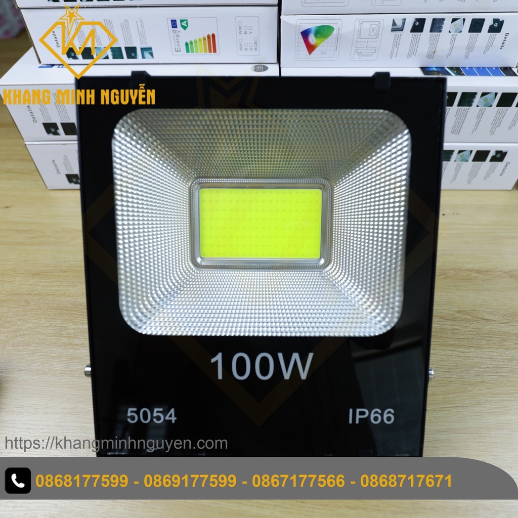 Đèn pha LED chống nước IP66 dùng chip COB 5054 siêu sáng, 20W|30W|50W|100W hiệu suất cao trên 90 ...