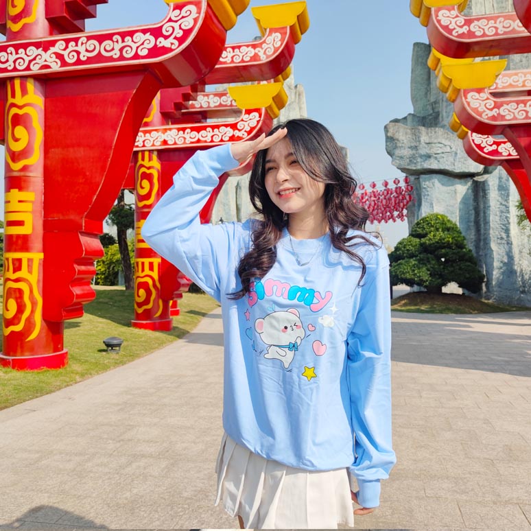 Áo Sweater mèo Simmy, áo hero team simmy, chất liệu nỉ cotton, thời ...