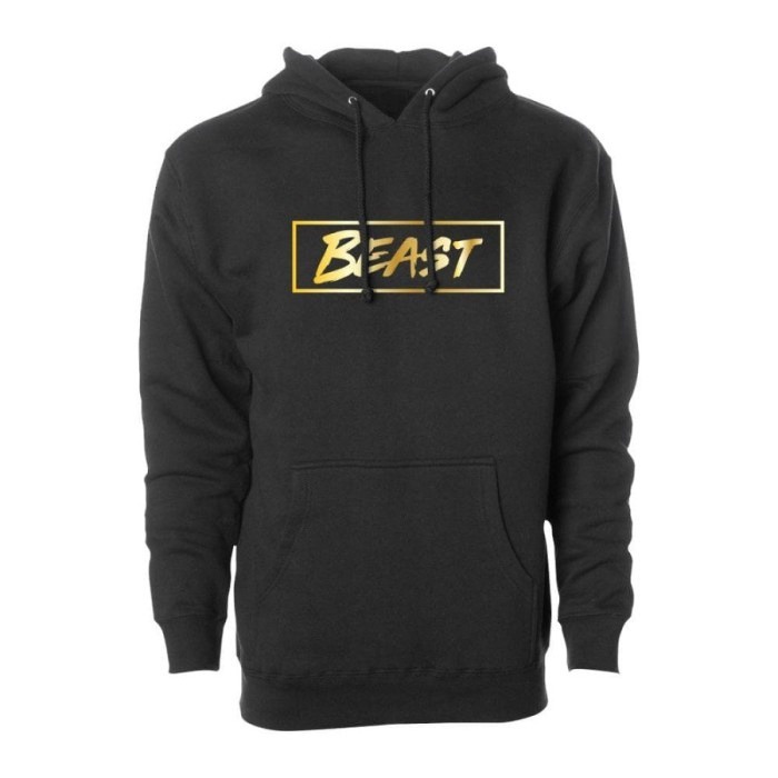 Áo Hoodie Tay Dài Dáng Rộng In Hình Gold MR BEAST MRBEAST | Shopee Việt Nam