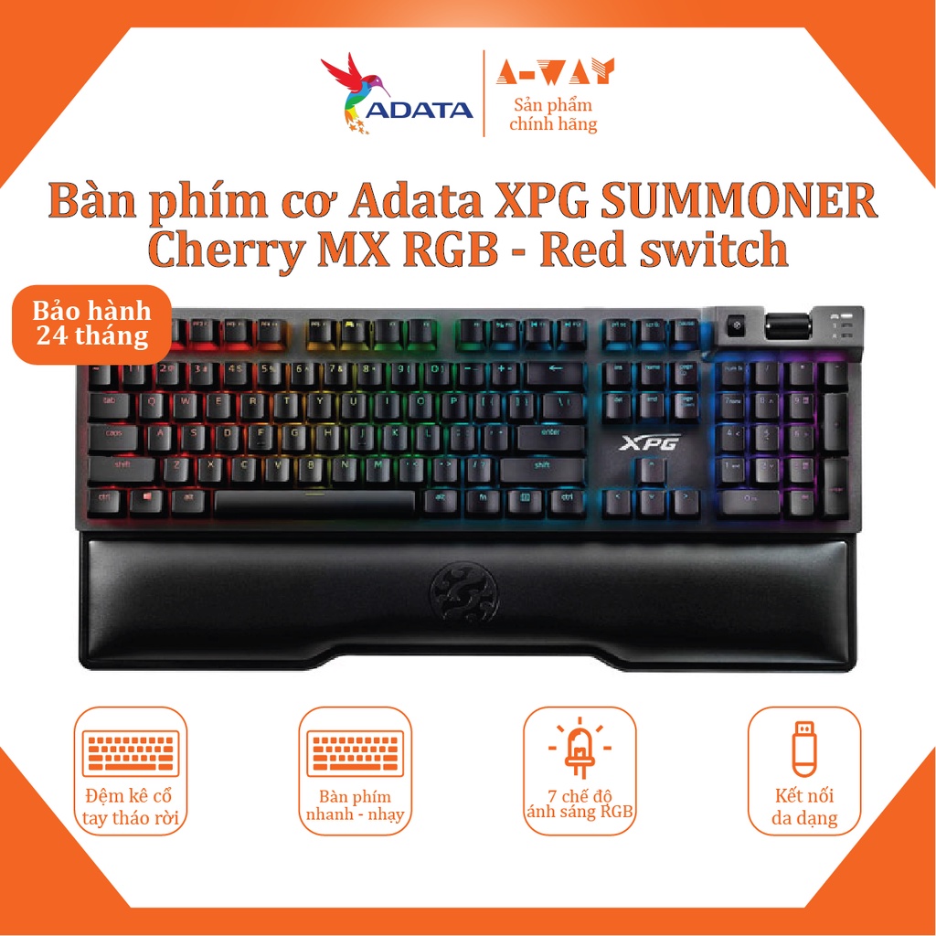 Bàn phím cơ Adata XPG SUMMONER Cherry MX RGB - Red switch bàn phím gaming cao chính hãng giá rẻ ...