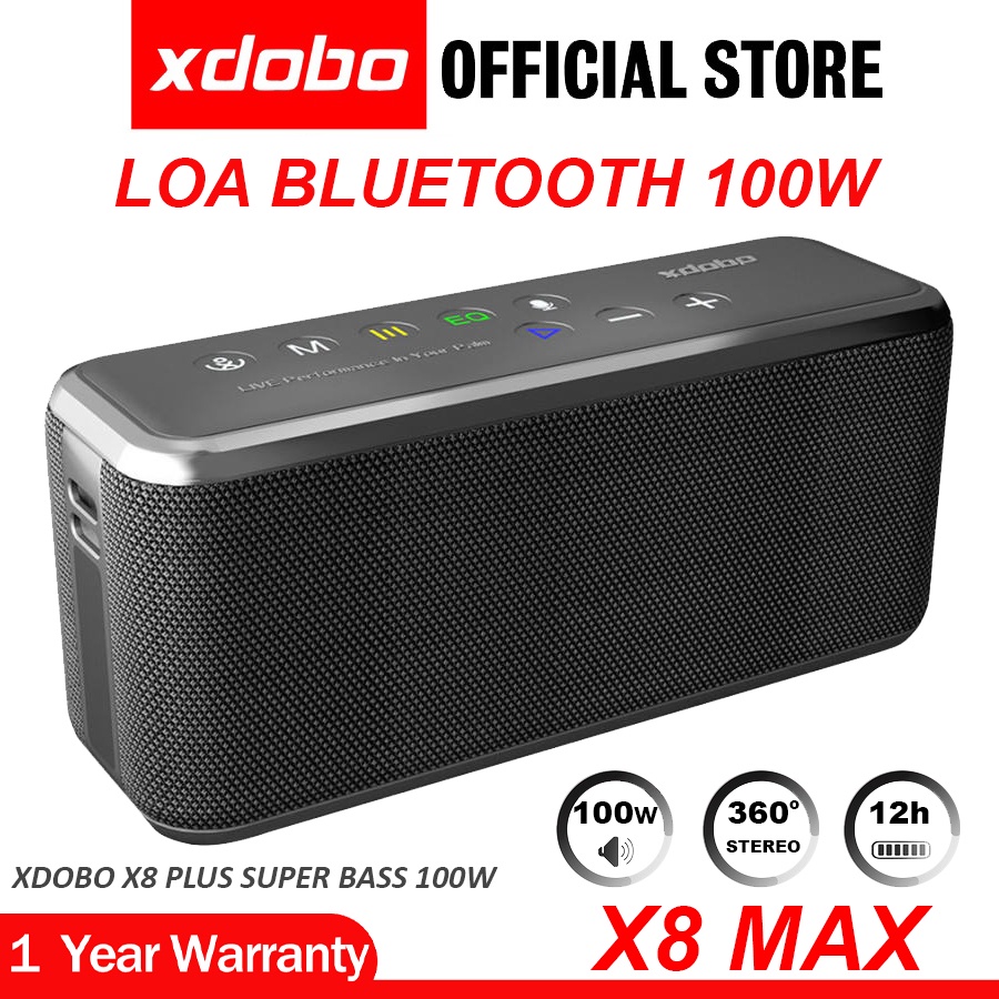 Loa di động Xdobo X8 Max 100W Loa Bluetooth 5.0 không dây di động Loa ...
