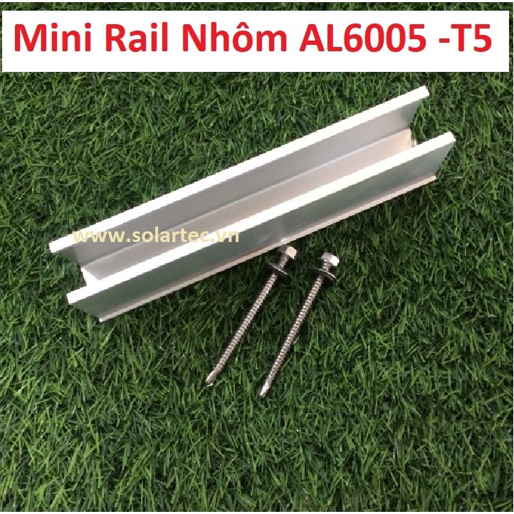 Thanh rail nhôm mini chuyên dụng lắp pin năng lượng mặt trời | Thanh ...