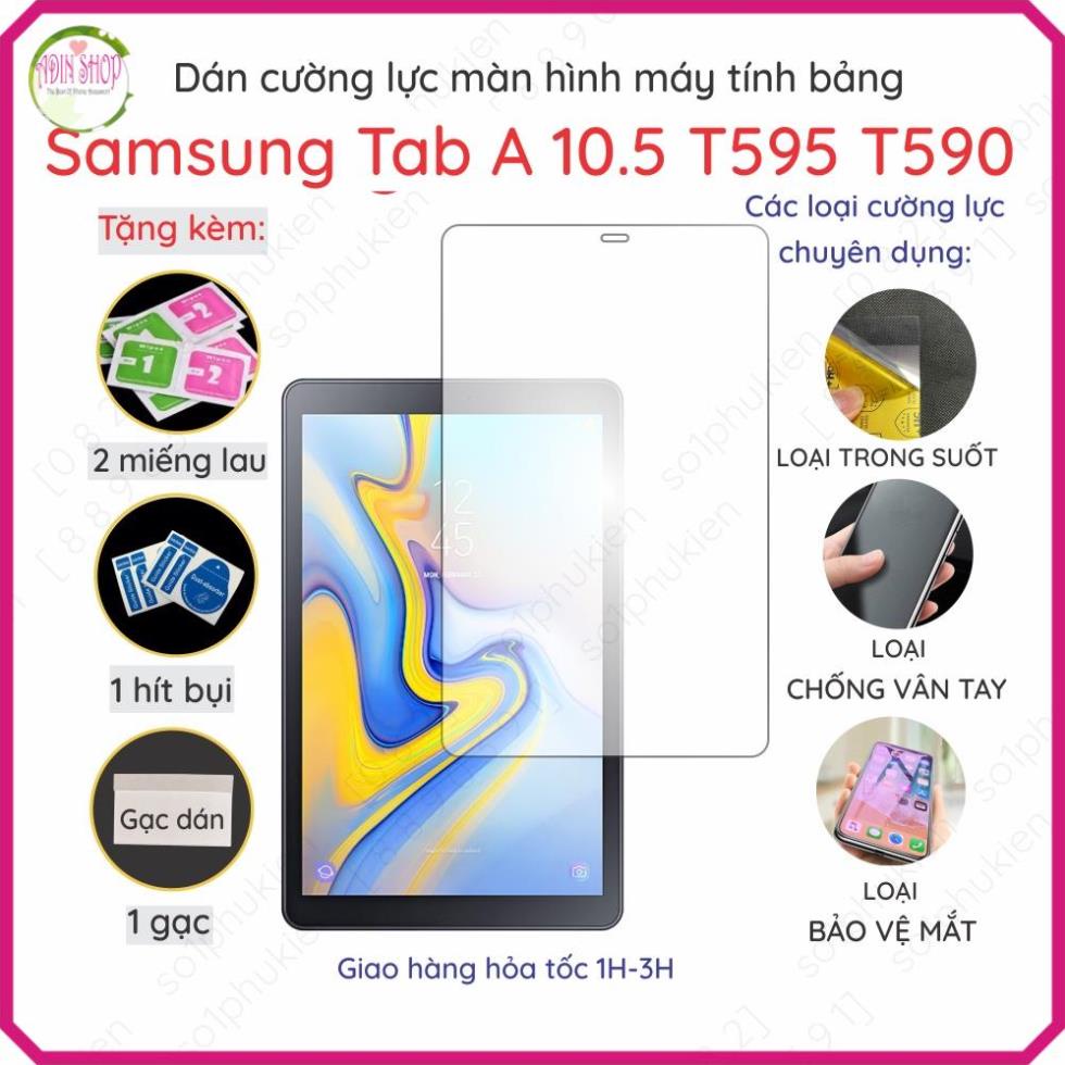 Dán cường lực màn hình Samsung Tab A 10.5 T595 T590 nano trong suốt ...