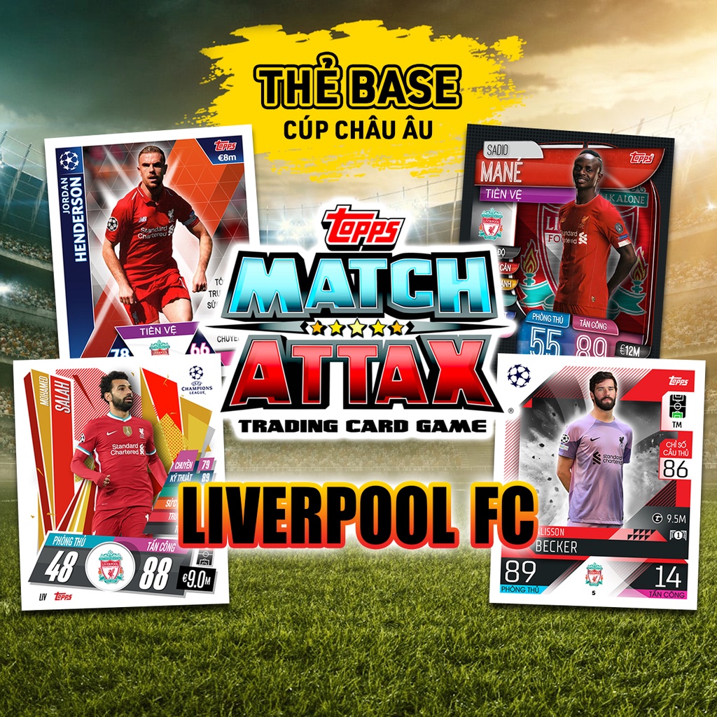 Thẻ Cầu Thủ In Base Match Attax Liverpool Cúp Châu Âu | Shopee Việt Nam