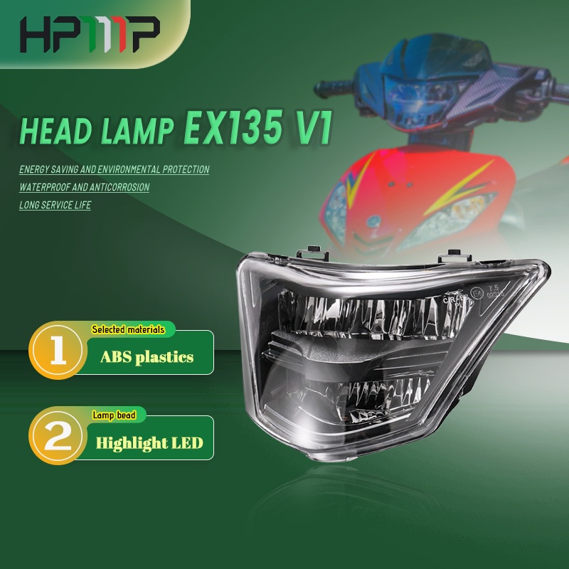 EX 135 Đèn pha đầu xe máy cho YAMAHA T135 Spark 135 / 135i V1 Sniper ...