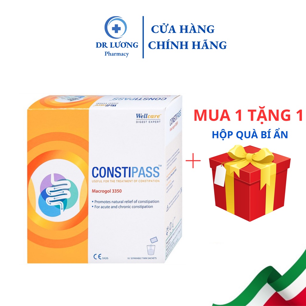 Nhuận tràng CONSTIPASS Macrogol 3350 Wellcare dạng bột - Giảm táo bón ...