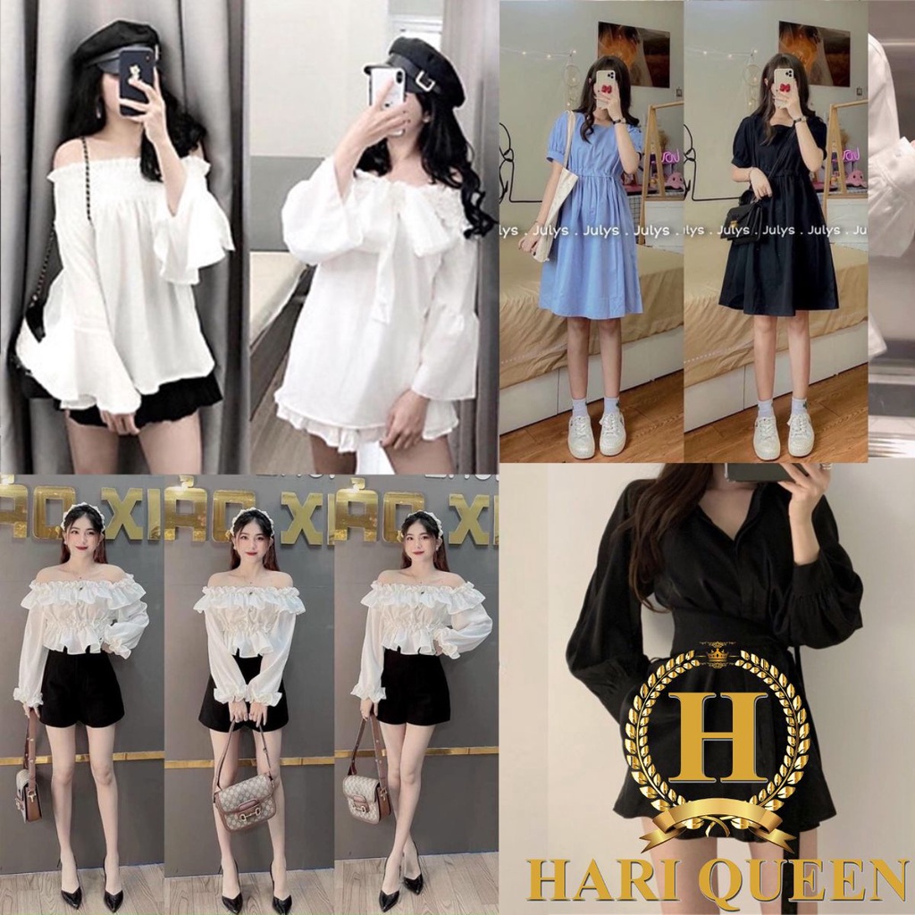 [Xả kho] Váy áo kiểu sét bộ trang phục các mẫu HARIQUEEN | Shopee Việt Nam