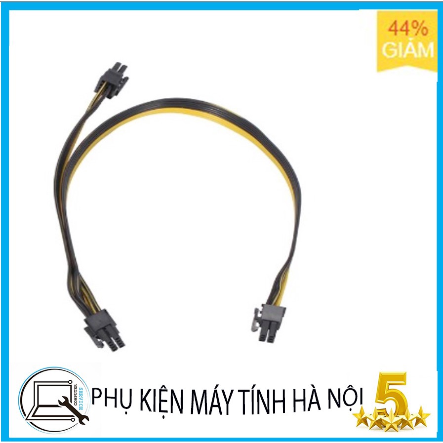 Dây PCI 6 pin ra 2 đầu 8 (6+2) pin cho nguồn server dài 80cm | Shopee ...