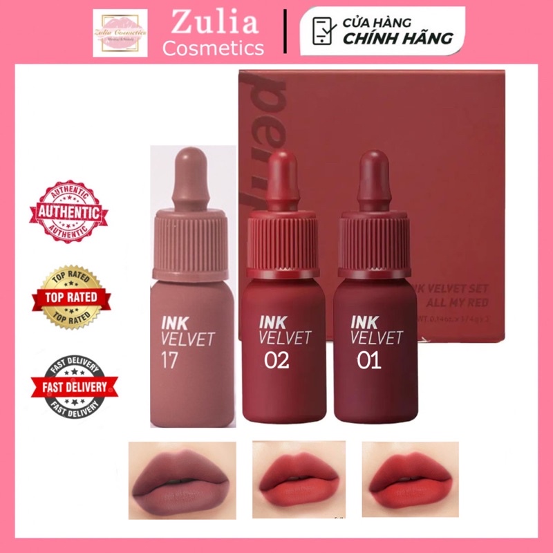 [MUA 1 ĐƯỢC 3] Set Son kem INK VELVET 3 thỏi 3 màu | Shopee Việt Nam
