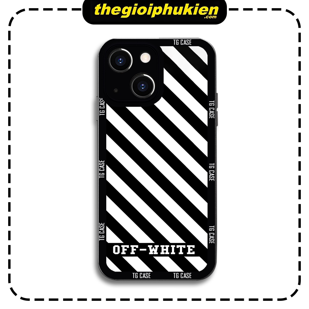 Ốp lưng cạnh vuông bảo vệ camera Off-white sọc hiphop for iphone 6/8/7 ...