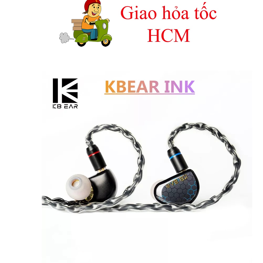 Tai nghe KBEAR INK, Driver DLC 8.8mm cao cấp, độ chi tiết cao, âm thanh ...