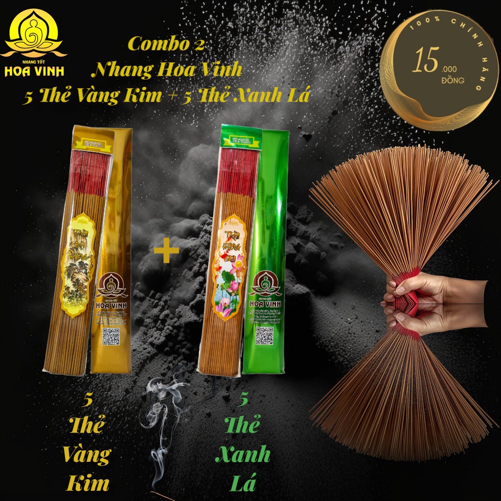 1 HỘP COMBO 5 VÀNG KIM + 5 XANH LÁ , LOẠI 4 TẤC | Shopee Việt Nam