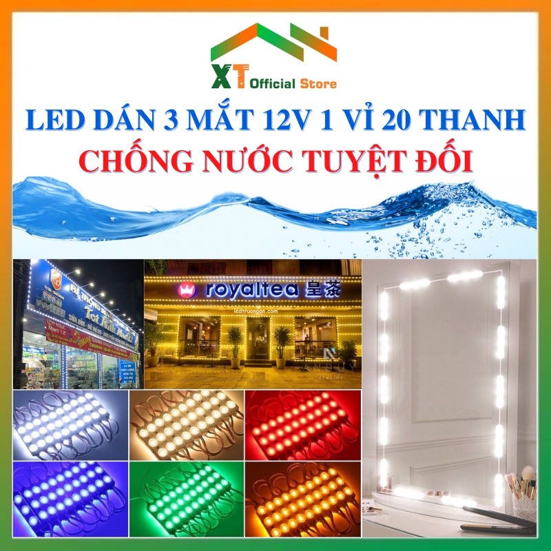 LED Dán 3 Mắt module 6011,Led Thanh 3 Bóng 12V 6013 Trang Trí Viền Biển ...
