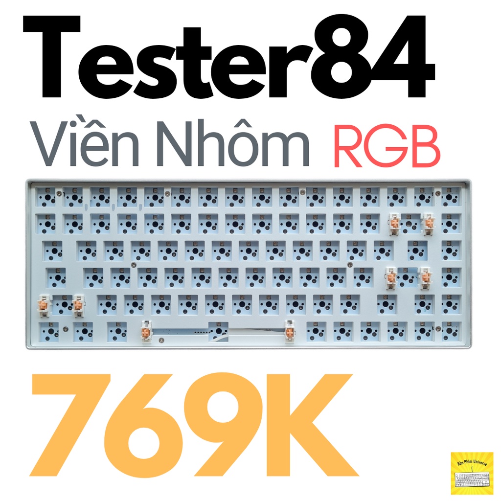 CIY Tester84 - Kit bàn phím cơ 1 chế độ kết nối type-c - viền nhôm ...