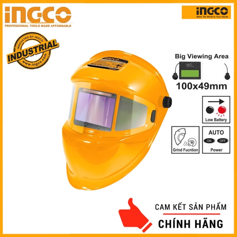 INGCO Mặt nạ hàn tự động AHM006 | Shopee Việt Nam