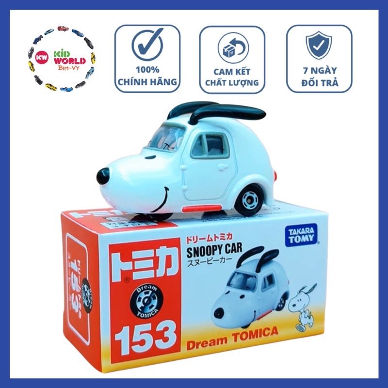 Xe mô hình Tomica Box Disney Snoopy Car. No.153. | Shopee Việt Nam