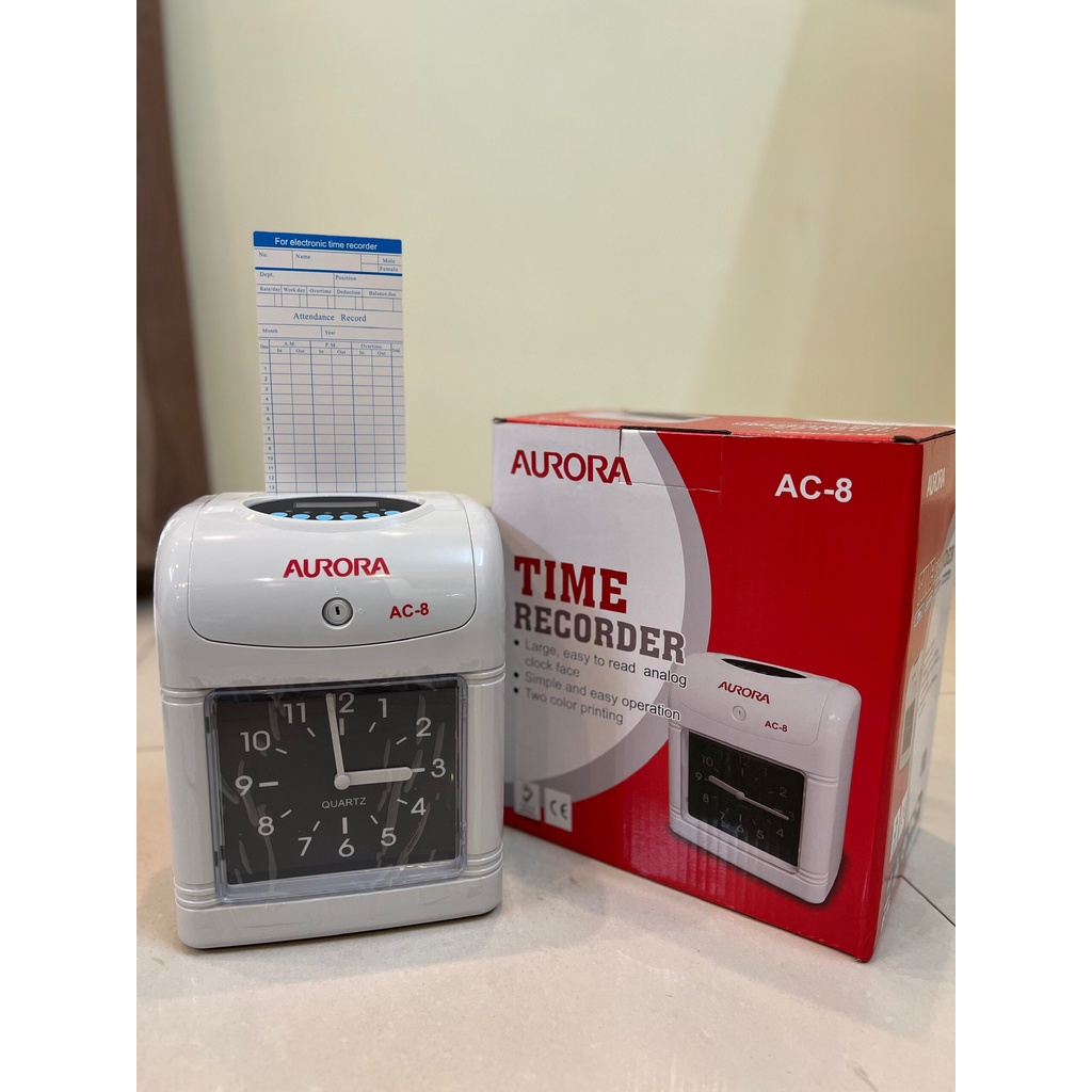 Máy chấm công thẻ giấy Aurora AC-8 | Shopee Việt Nam