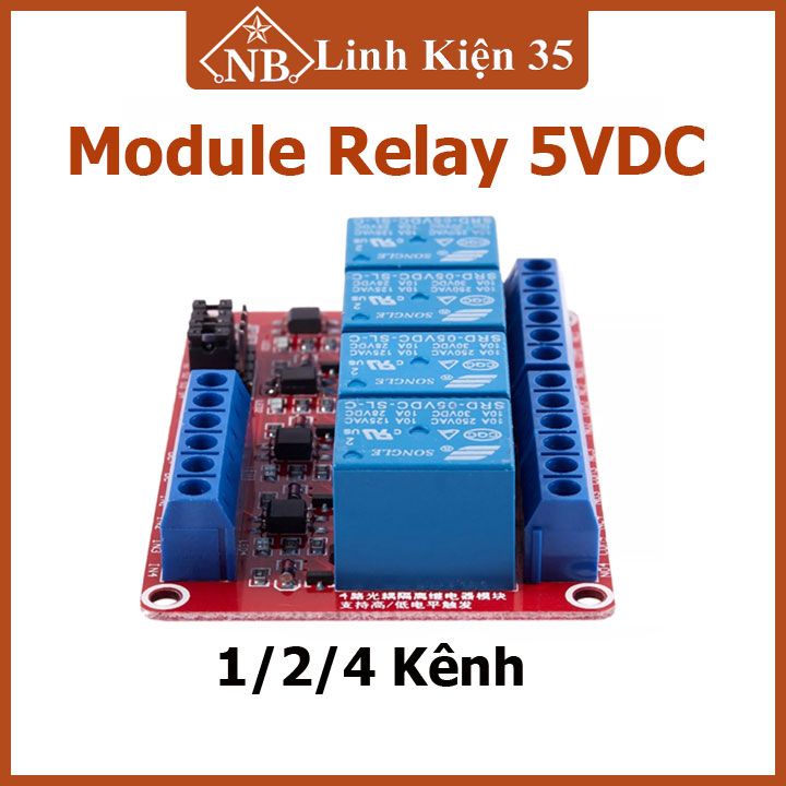 Module relay 5VDC 124 kênh high low | Shopee Việt Nam