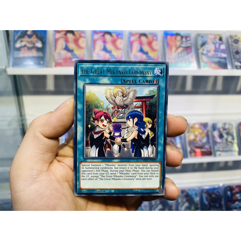 Thẻ Bài Yugioh! AMDE-EN029 - The Great Mikanko Ceremony - Rare - 1st Edition | Shopee Việt Nam