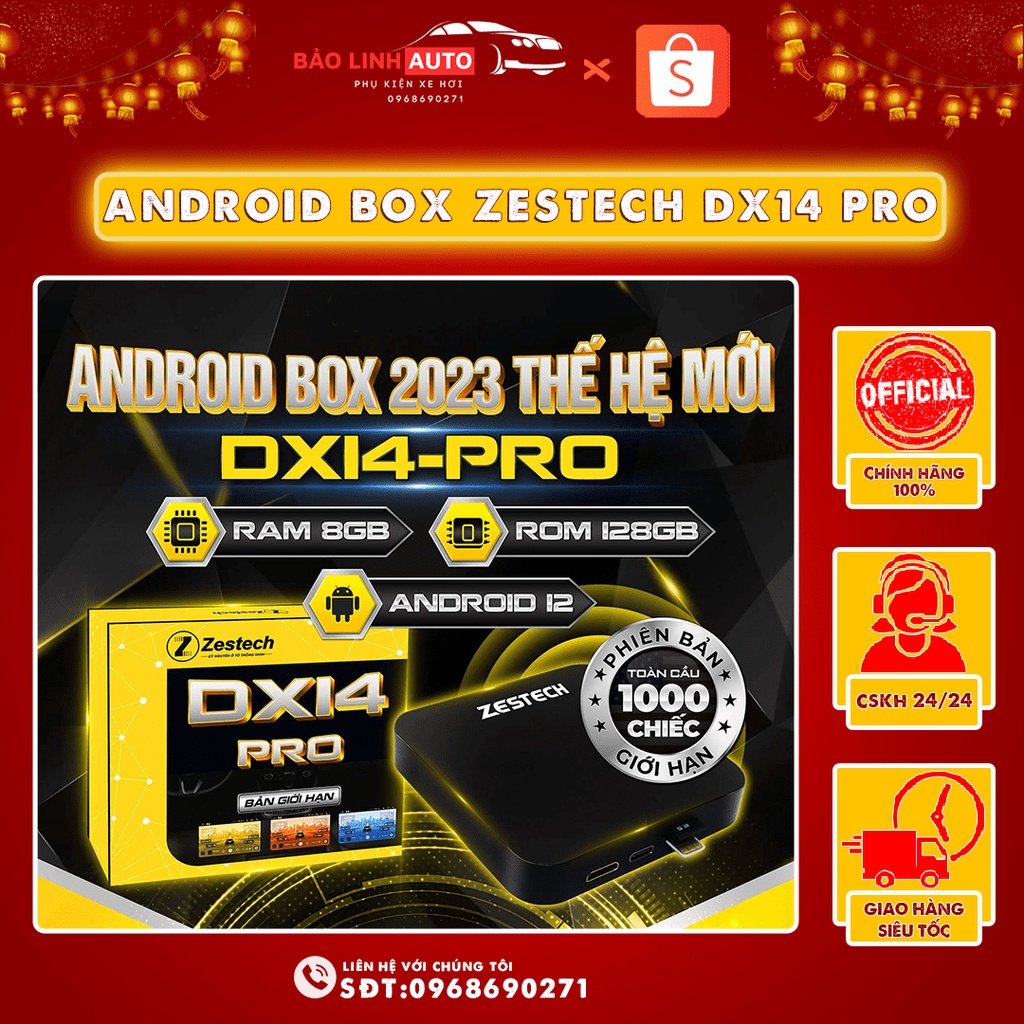 Bộ Android Box Cho Ô Tô Zestech DX14Plus Phiên Bản Giới Hạn [TẶNG CAMERA HÀNH TRÌNH] Bảo Hành 5 ...