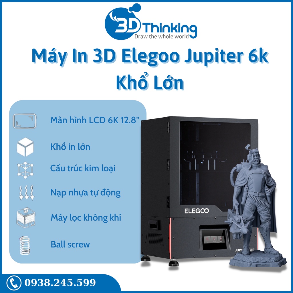 Máy In 3D Elegoo Jupiter 6k Khổ Lớn | Shopee Việt Nam